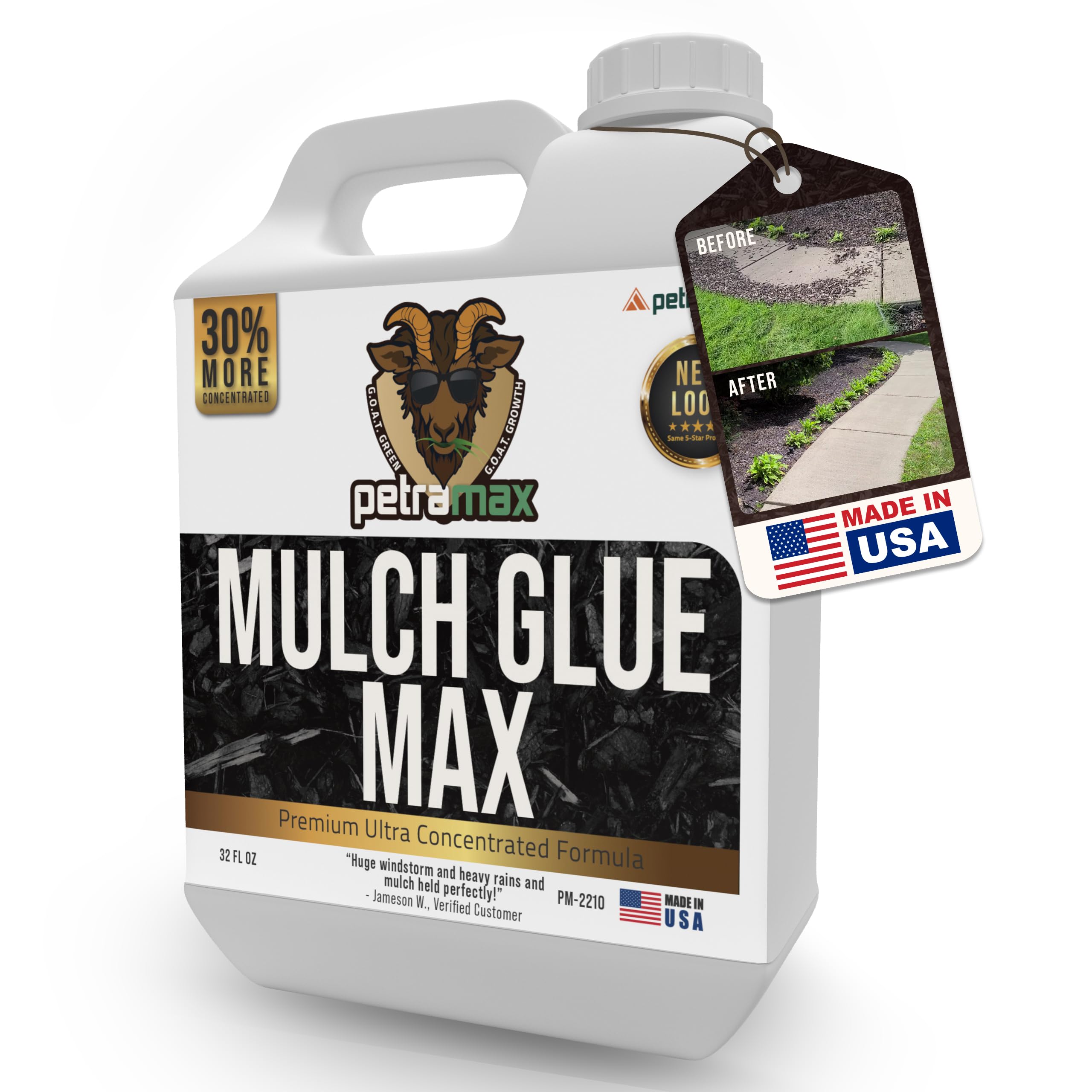 Dominator Mulch Anchor Oycevila Strong Concentrate Mulch Glue, Gravel ...