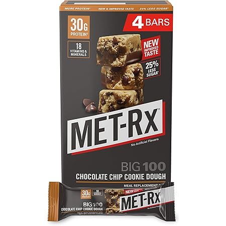 Amazon.com: MET-Rx Big 100 Colossal Protein Bars Variety Pack, Meal ...