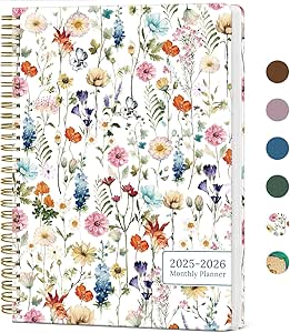 Amazon.com: Agenda mensual 2025-2026, agenda de 18 meses, calendario ...