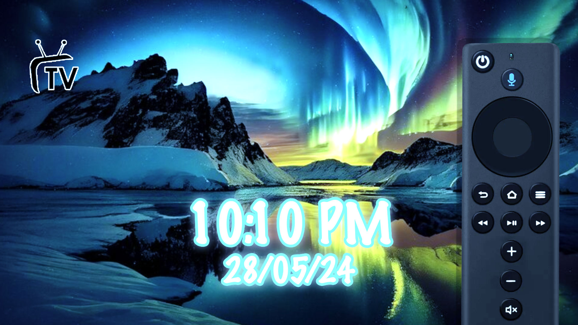 Northern Lights Clock: HD Aurora Borealis Ambience Screensaver with ...