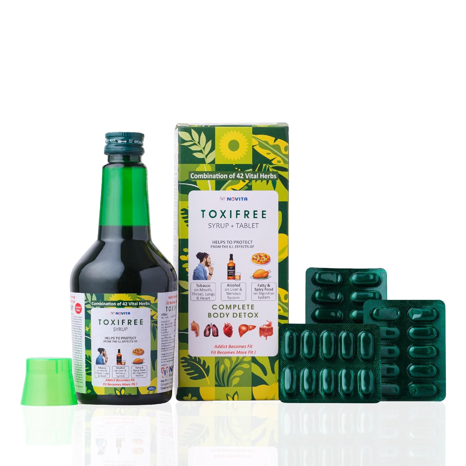 Buy Toxifree Ayurvedic Cellular Repair Syrup (450 ml) & Tablets (3X10 ...