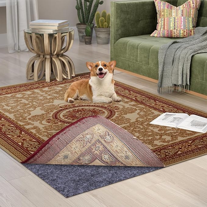 Amazon.com: Non Slip Rug Pad Gripper, 3 x 5 Ft Waterproof Rug Pad, Felt ...