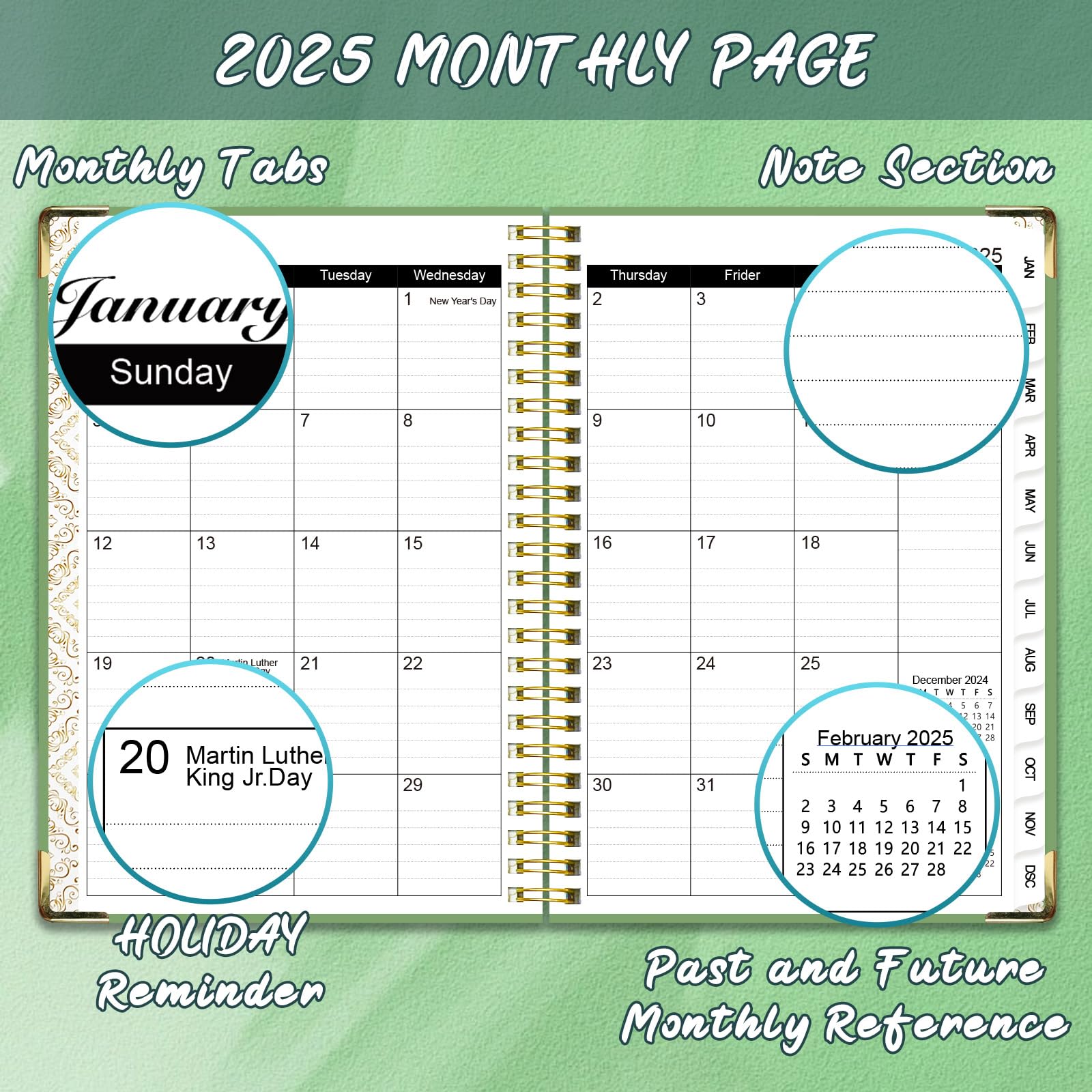 MOFELON Diary 2025-2025 Diary A5 Week to View, Jan 2025 – Dec 2025 ...
