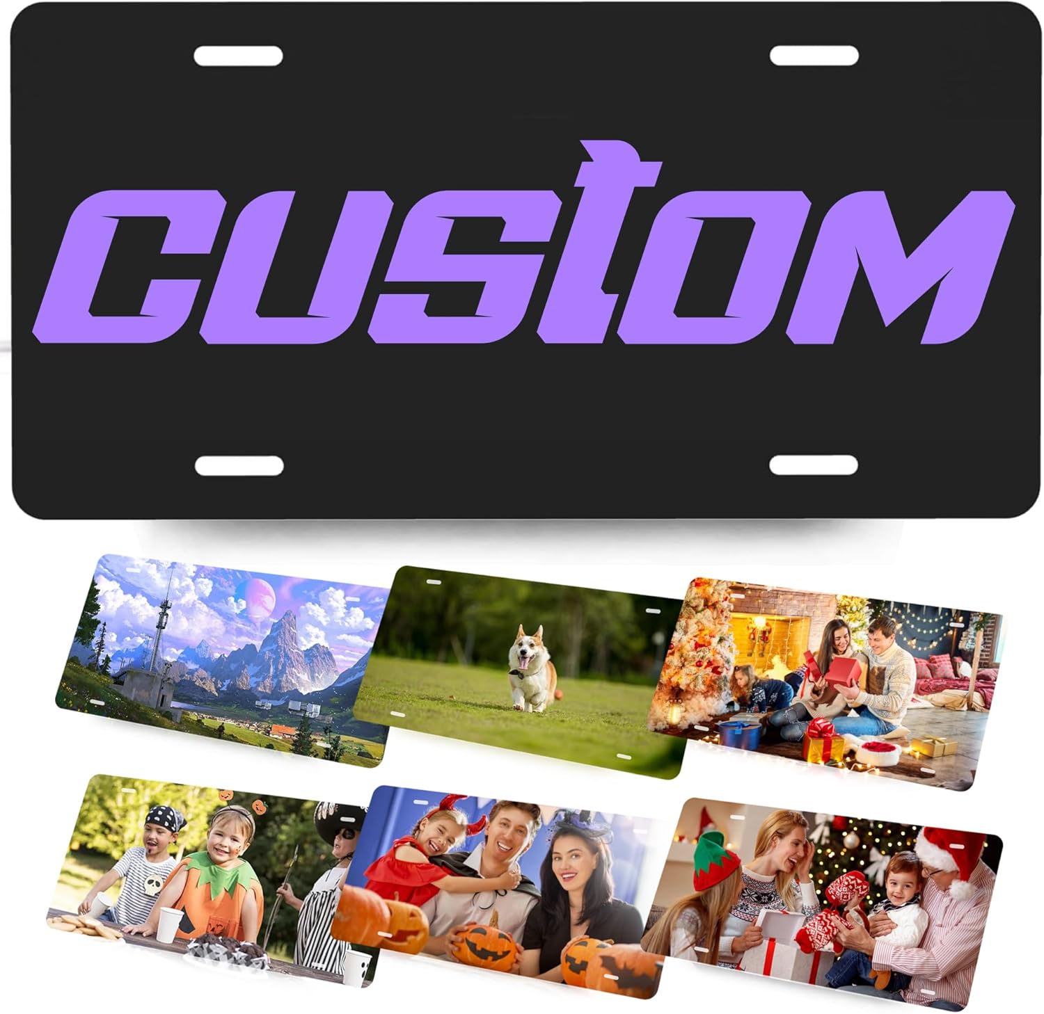 Amazon.com: Custom Front License Plate Novelty Personalized Licenses ...