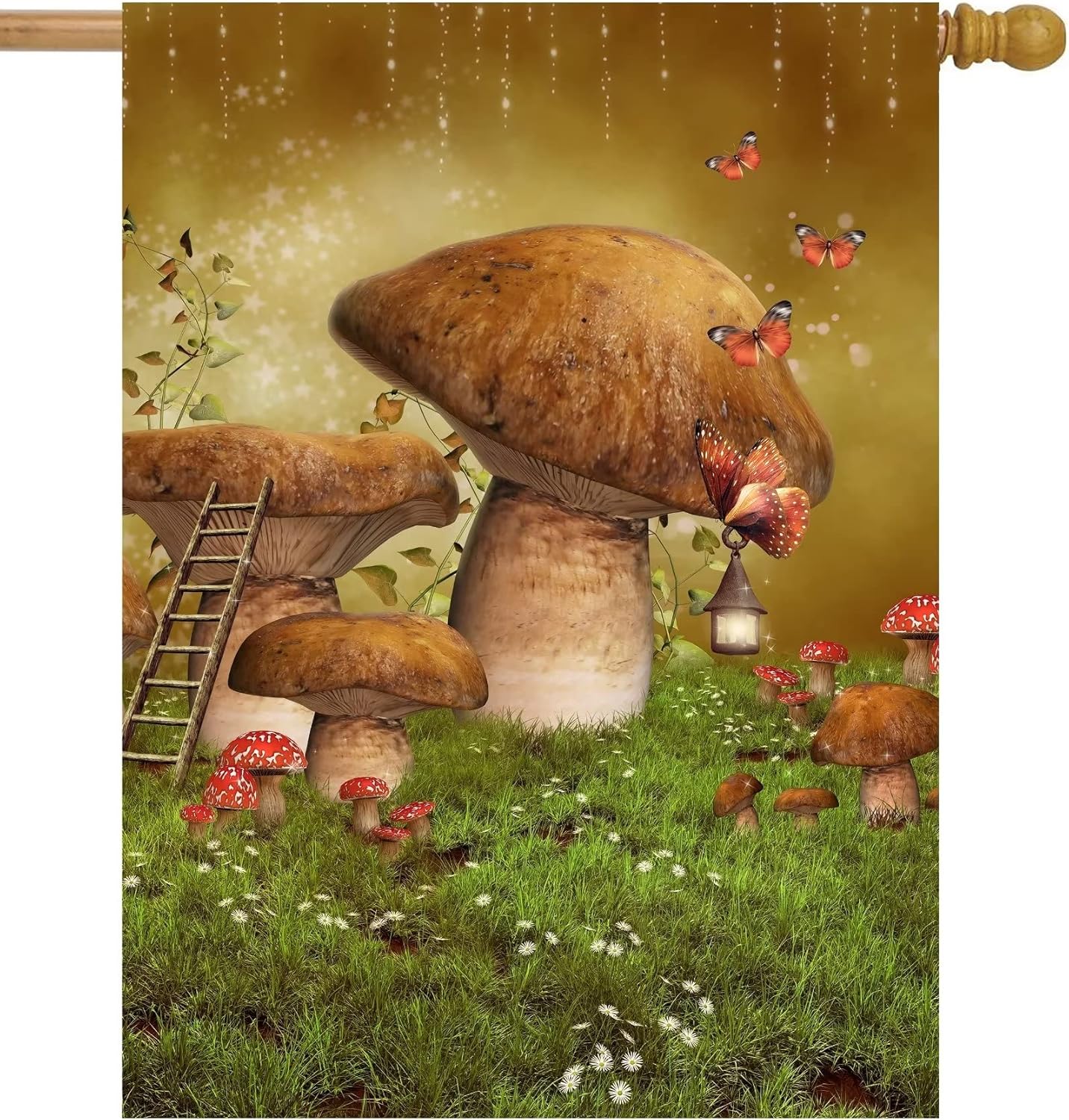 Amazon.com : Pickako Spring Summer Retro Fantasy Fairy Mushrooms ...