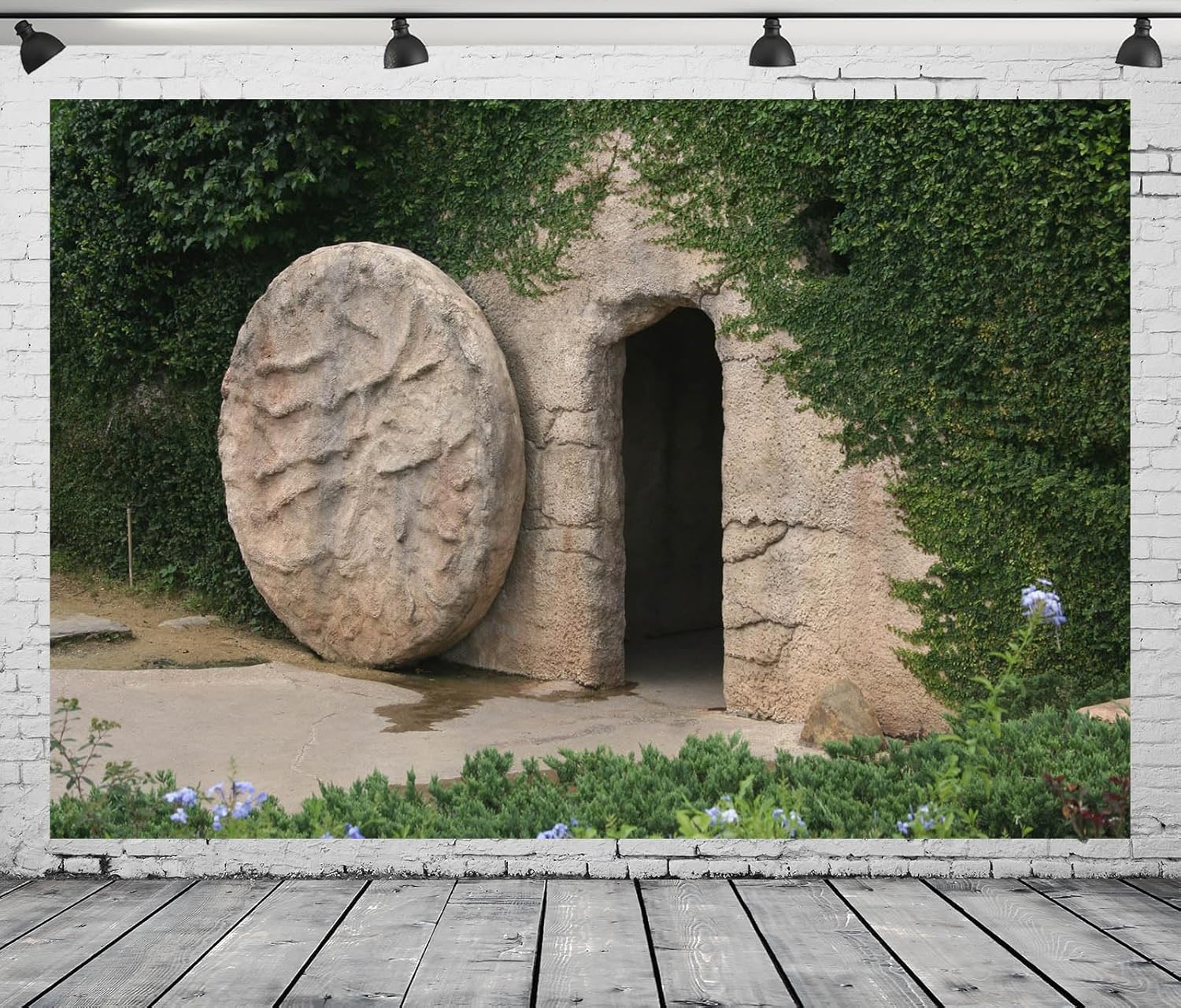 Amazon.com : CORFOTO 10x6.5ft Fabric Empty Tomb of Jesus Photography ...