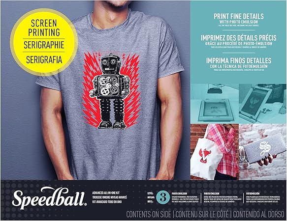 Amazon.com: Speedball Advanced All-in-One Silk Screen Printing Kit, (19 ...