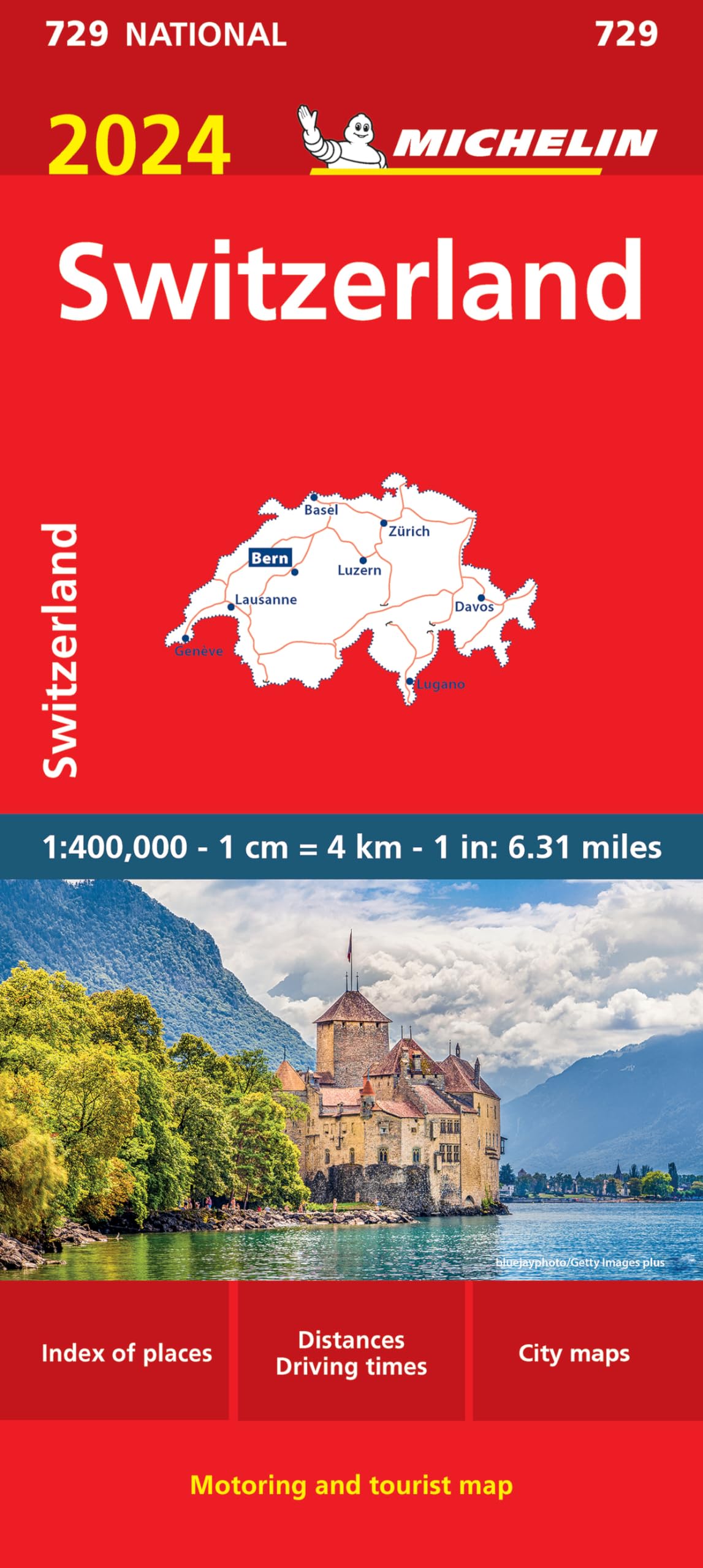 Switzerland 2024 Michelin National Map 729 Map | Desertcart INDIA