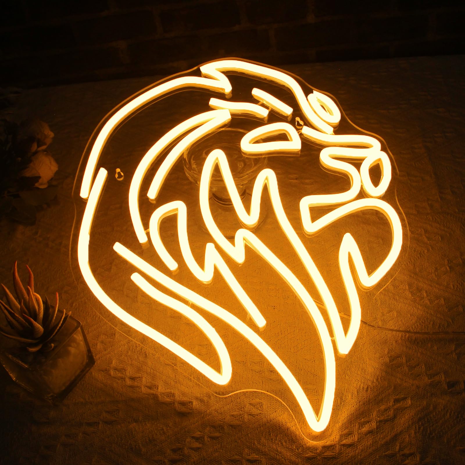 GUAN-O Lion Neon LED Sign The Lion King Neon Sign For Wall Decor Led ...