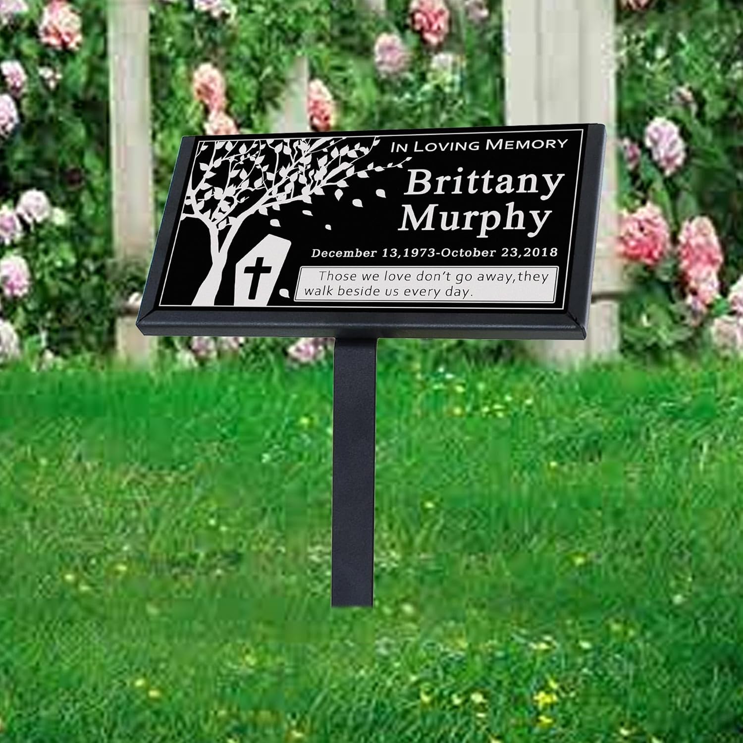 Amazon.com : ODB Personalized Tombstones for Graves with Photo Name ...