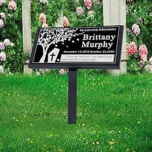 Amazon.com : ODB Personalized Tombstones for Graves with Photo Name ...