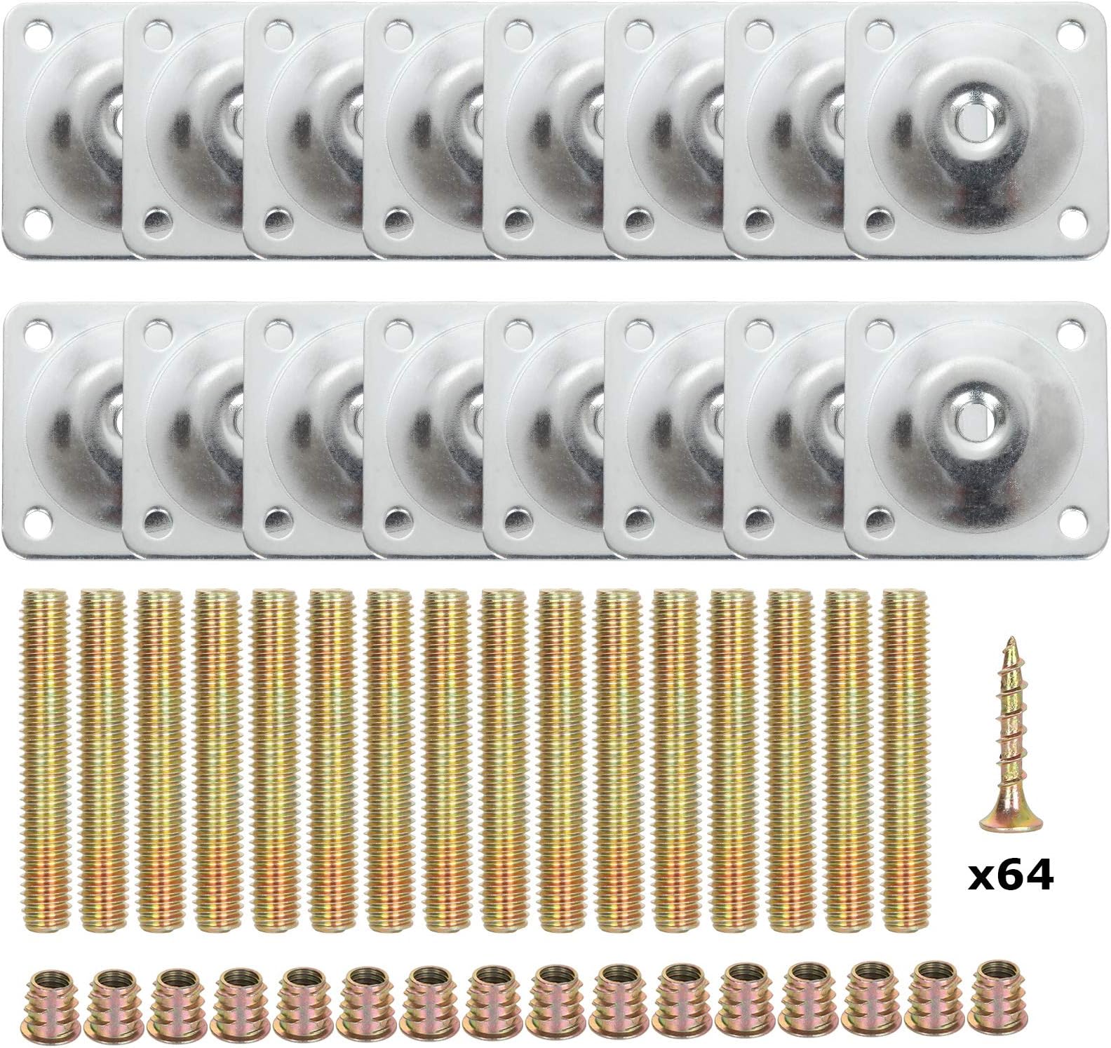 Amazon.com: LANIAKEA 16 Set Leg Mounting Plates, Heavy Duty Top Plates ...