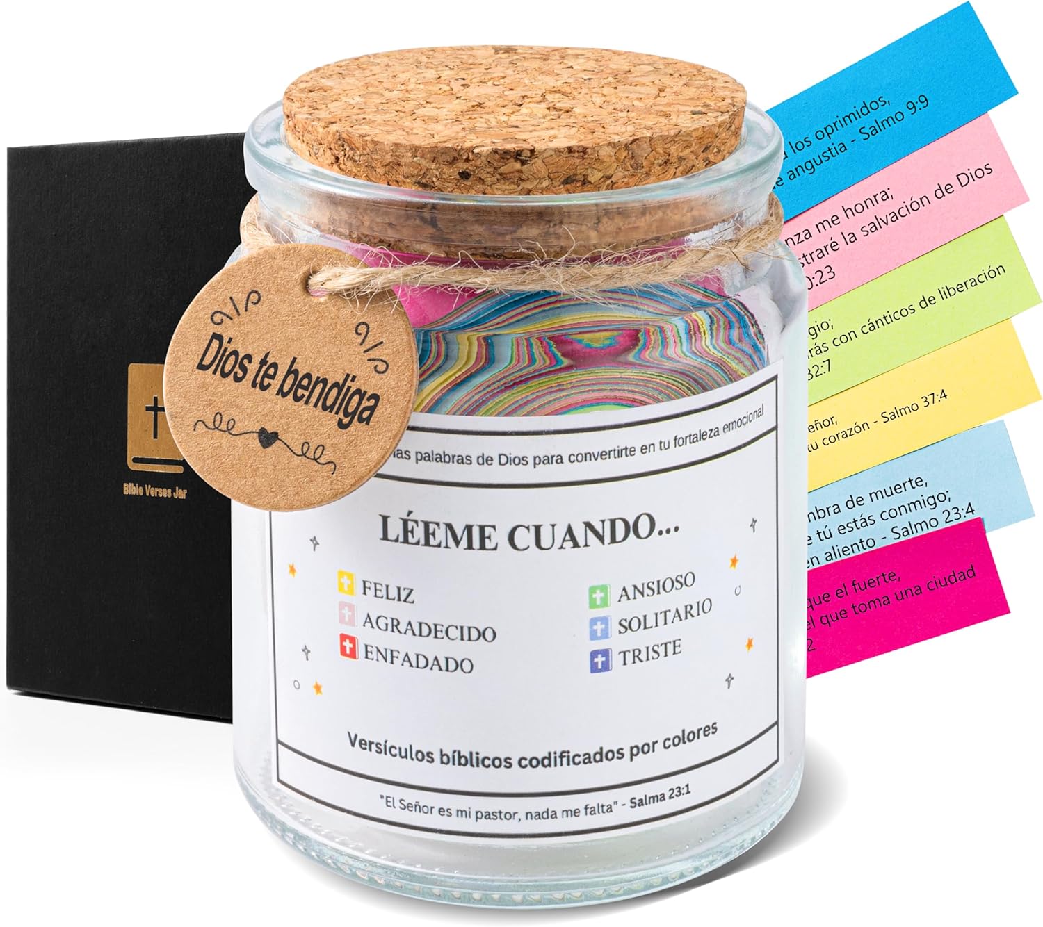 Amazon.com: Spanish Bible Verse Jar, Frasco de Versículos Bíblicos ...