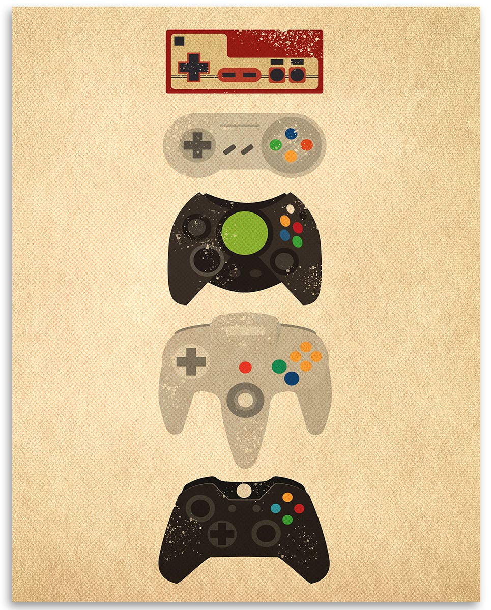 Video Game Controller Collage