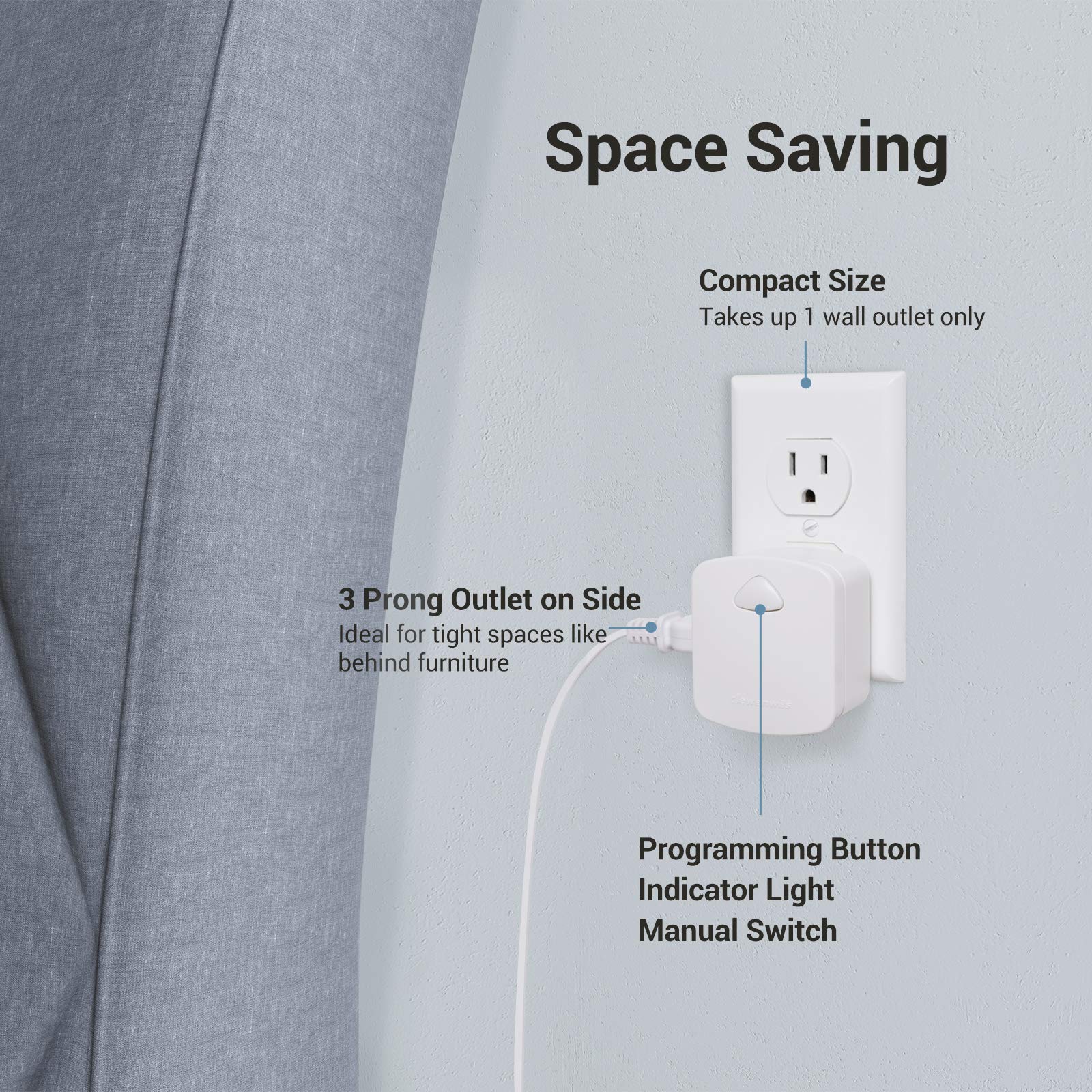 Snapklik.com : DEWENWILS Wireless Remote Wall Switch And Outlet, No ...