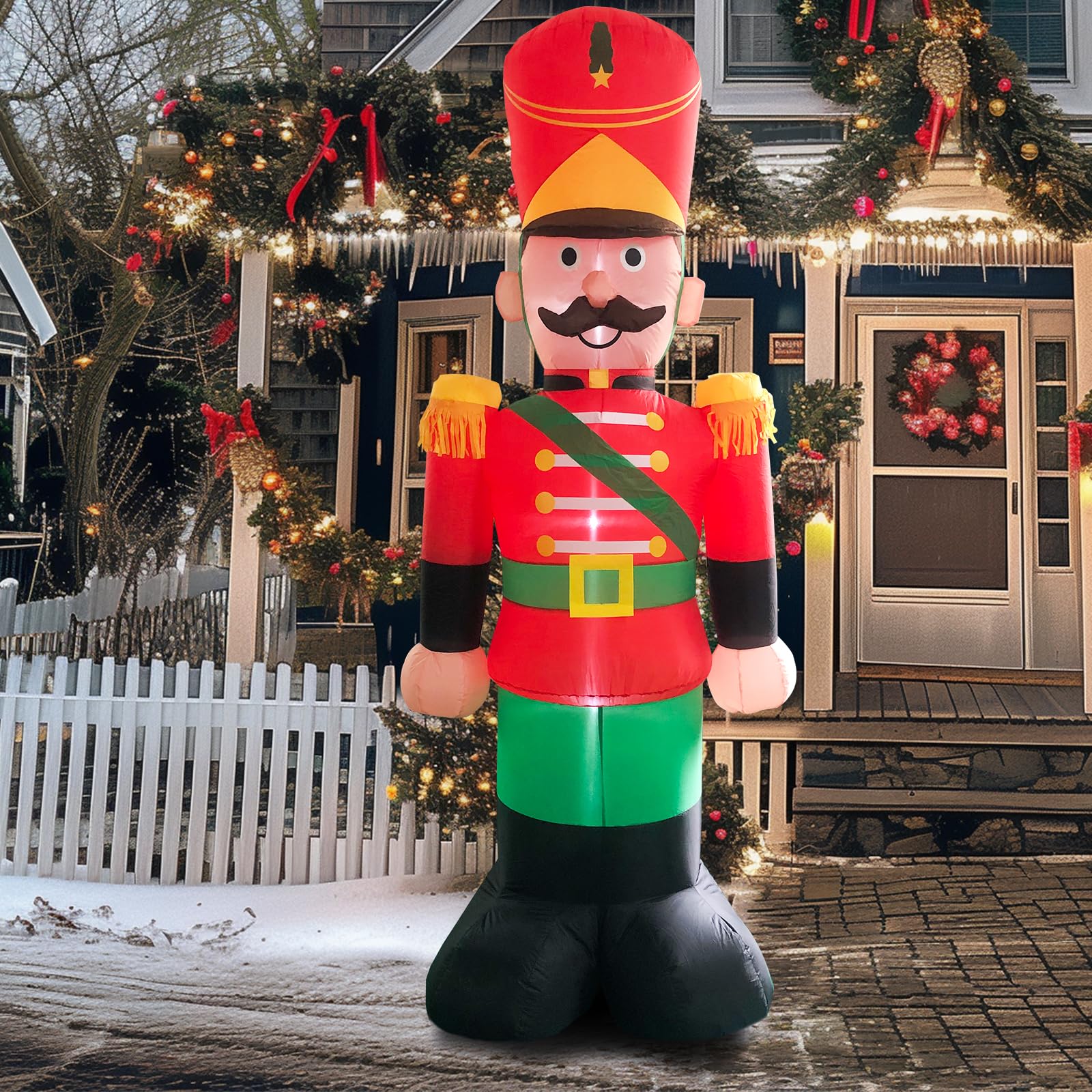 Amazon.com: 8 FT Christmas Nutcracker Soldier Inflatables Decorations ...