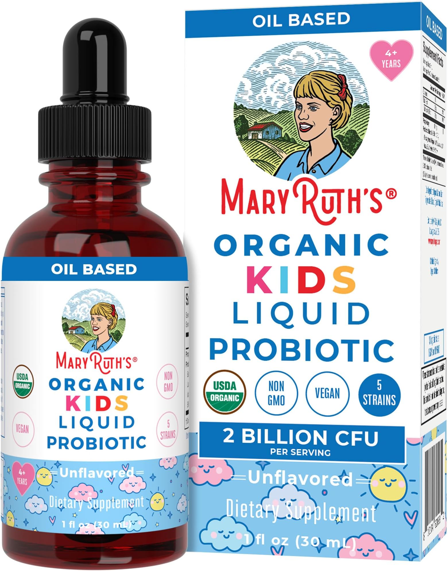 Amazon.com: Kids Probiotic Liquid Drops by MaryRuth's | USDA Organic ...