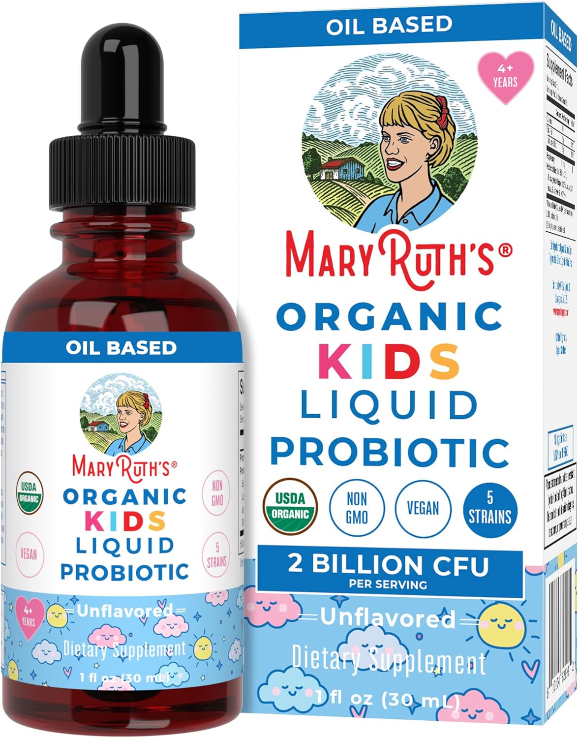 Amazon.com: Kids Probiotic Liquid Drops by MaryRuth's | USDA Organic ...
