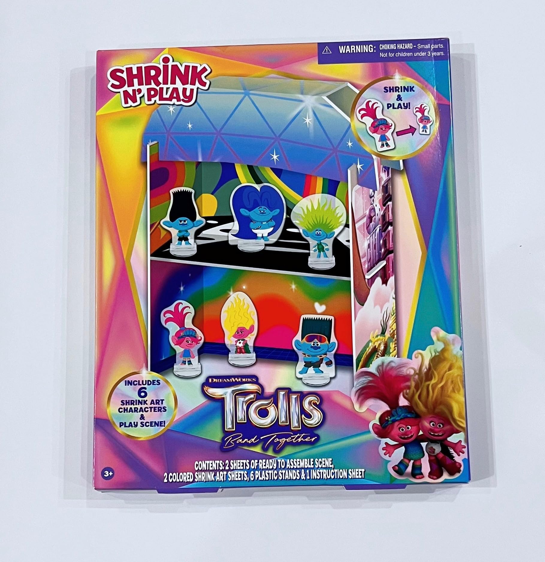 Amazon.com: Shrink and Play Troll Band Together Activity Set Play for 3 ...