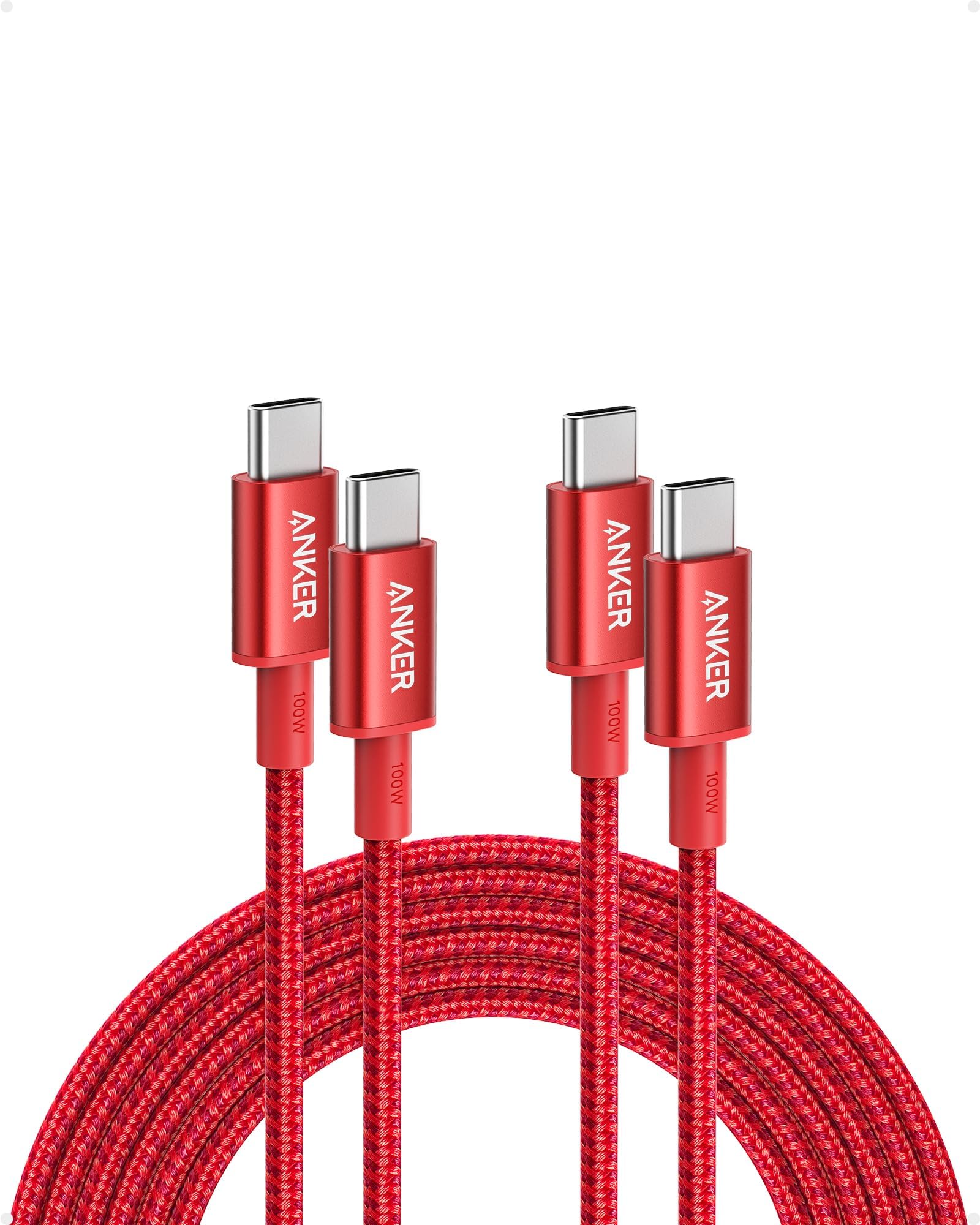 Amazon.com: Anker USB C Cable 100W (10ft, 2pack), New Nylon USB C to ...