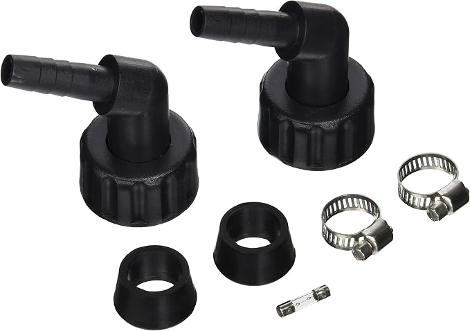 Amazon.com: ACTIVEAQUA AACHF1 AACH10, 1/2" Chiller Fitting Kit, Black ...