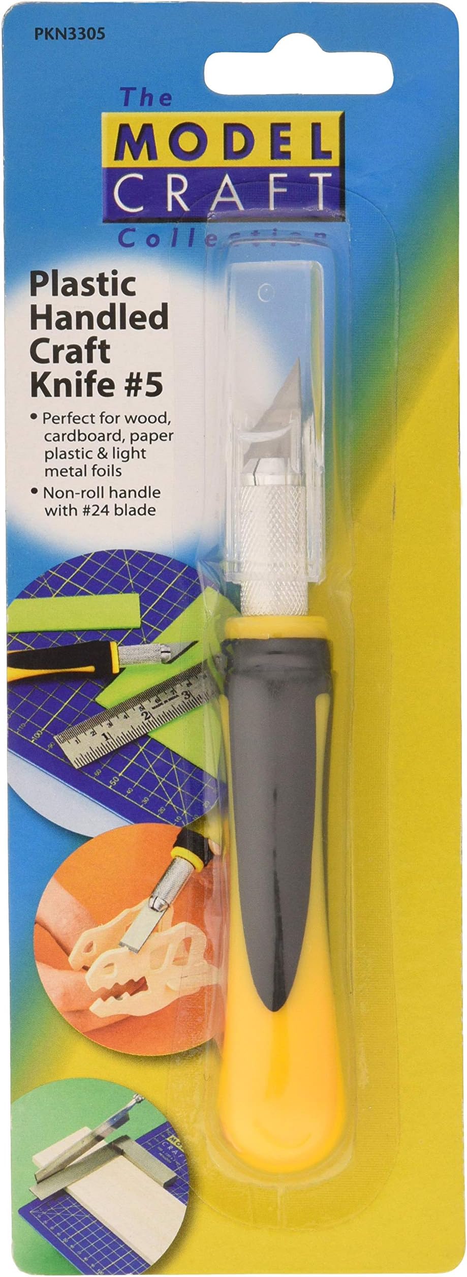 Modelcraft Craft Knife with Ceramic Cutter Blade, Blue, 9.5cm : Amazon ...