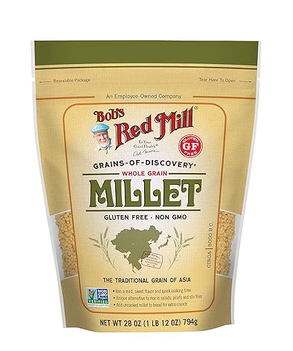 Amazon.com : Bob's Red Mill Millet, 28oz : Grocery & Gourmet Food