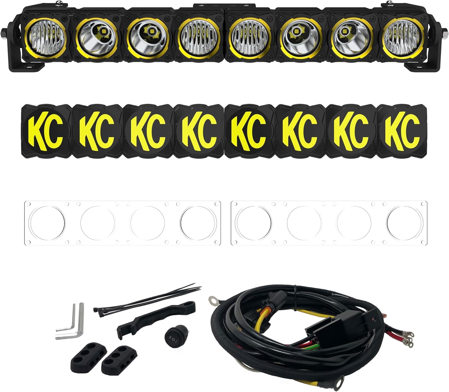 KC HiLiTES Flex ERA® Barra de luz LED - Kit Maestro (20 Pulgadas ...