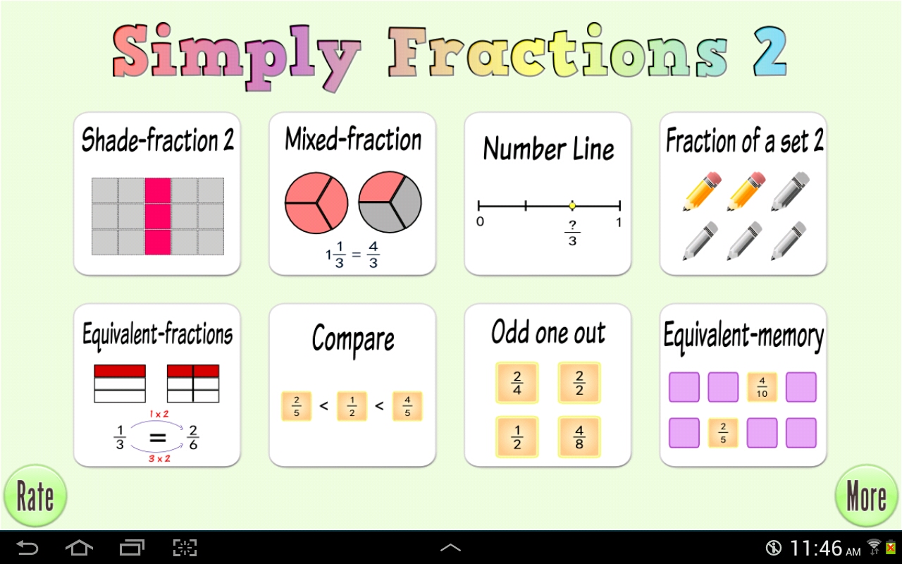 Simply Fractions 2 (Lite), Learn Math - App on Amazon Appstore