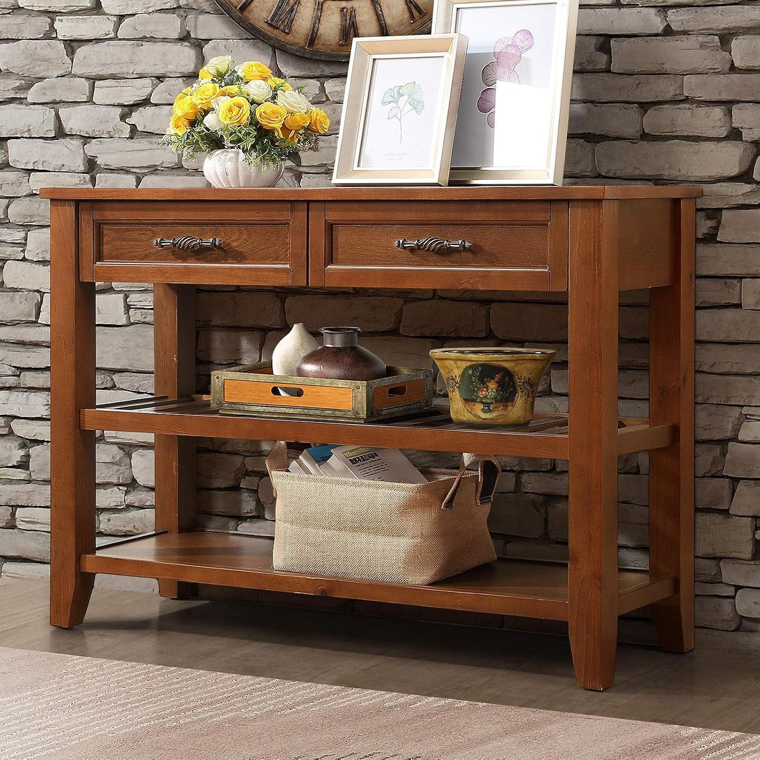 Amazon.com: vikozalk Modern Buffet Cabinet with Storage,42 Inch Kitchen ...