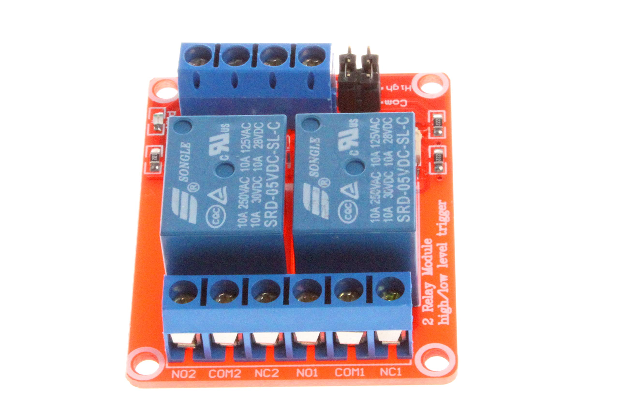 Snapklik.com : NOYITO 5V 2-Channel Relay Module High Low Level Trigger