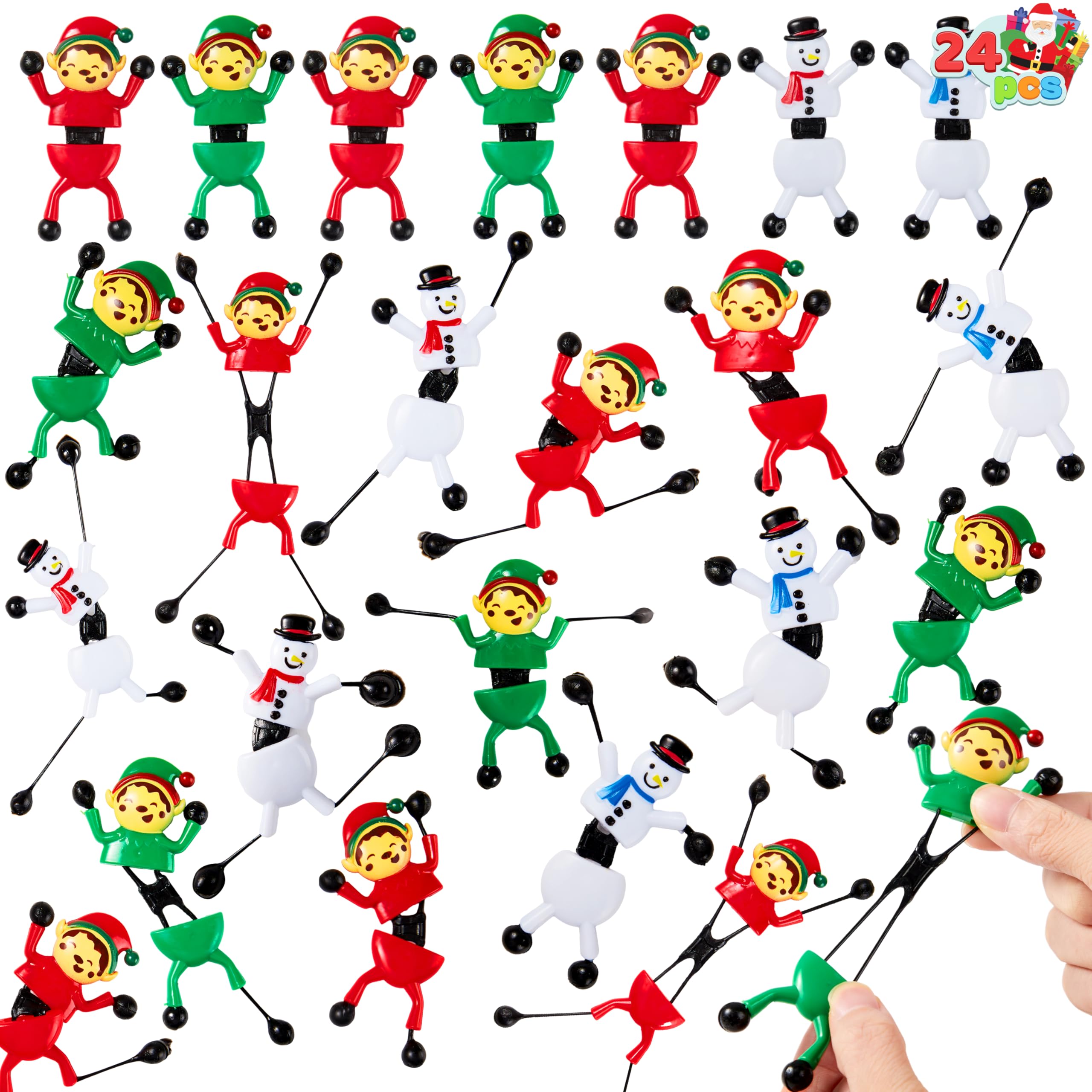 Amazon.com: JOYIN 24 PCS Christmas Climbing Man Stretchy Toys, 4 ...