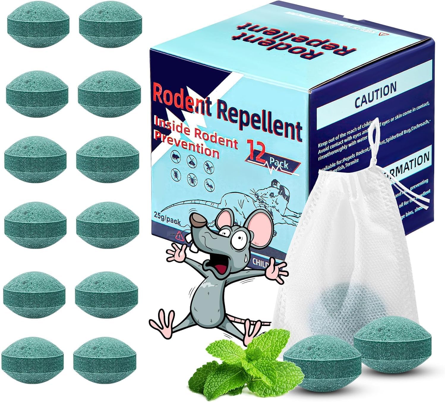 Amazon.com : Peppermint Mice Repellent - Natural Mouse Deterrent for ...