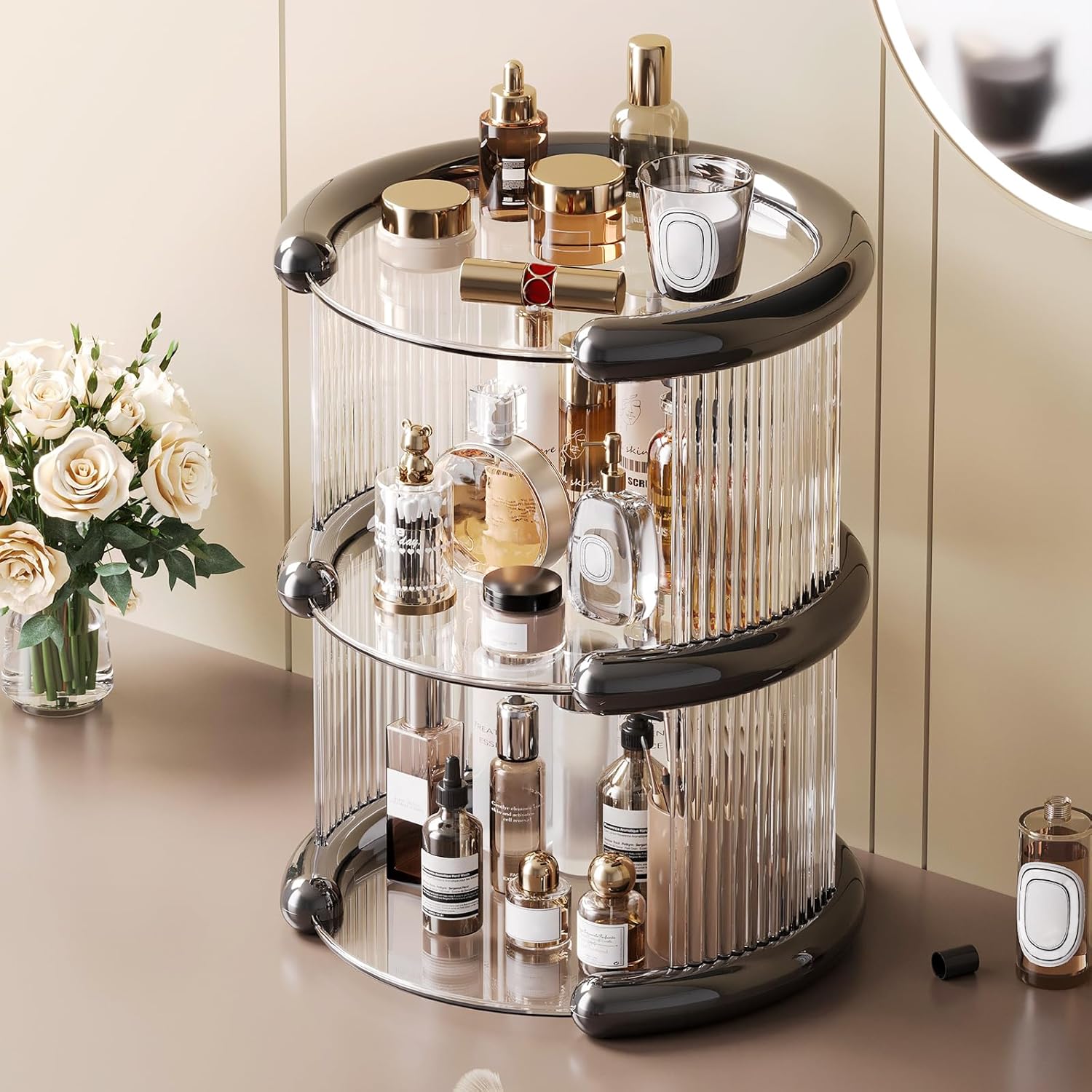 Amazon.com: SYNCVIBE 3 Tier Bathroom Countertop Organizer Perfume ...