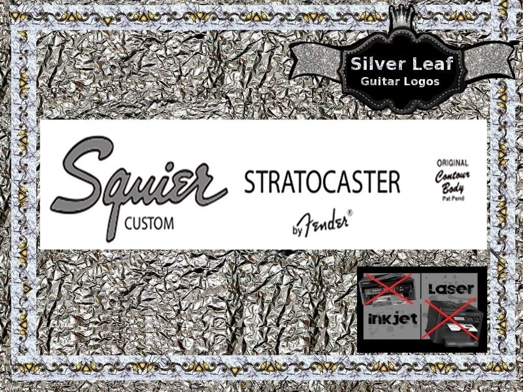 Amazon.com: Squier Stratocaster Guitar Decal Headstock Waterslide Restoration logo 88s : Musical ...
