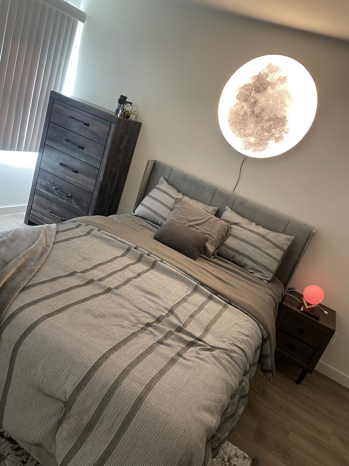 $18/mo - Finance Dimmable Moon Wall Light 23.6 inch Wall Light with ...