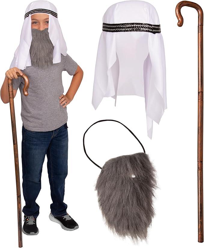 Amazon.com: Tigerdoe Shepherd Costume for Kids - Biblical Pretend Play ...