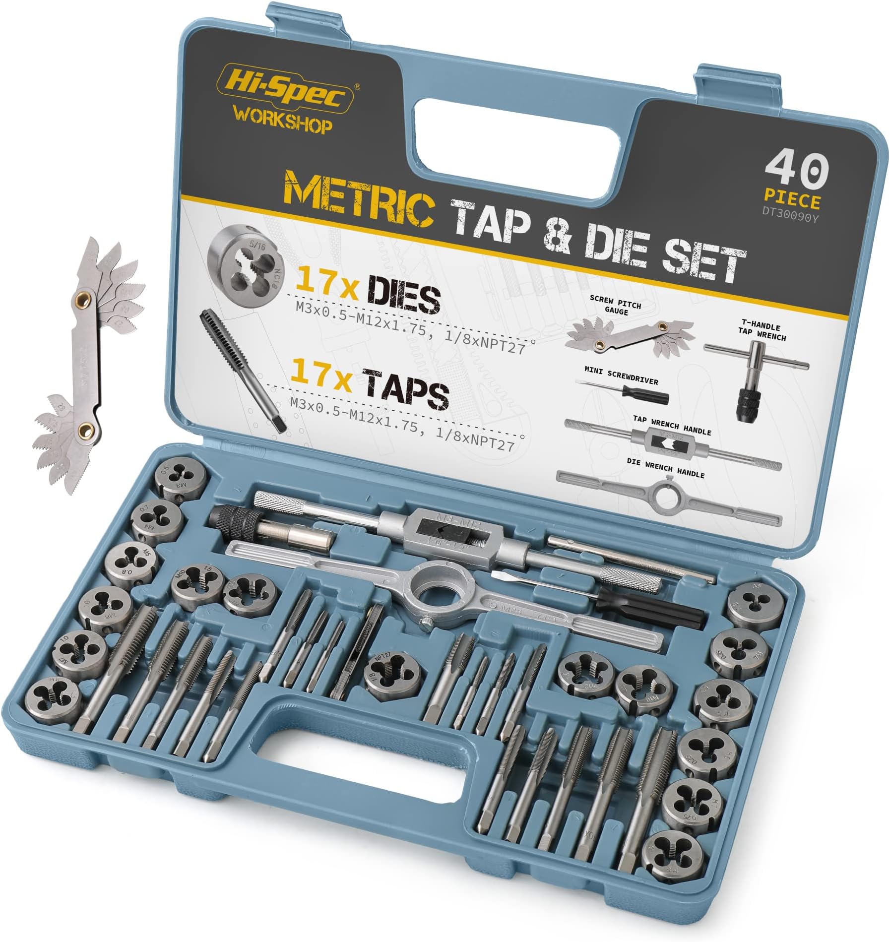 Sealey Ak3040 Tap and Die Set 40Pc Split Dies Metric : Amazon.co.uk ...