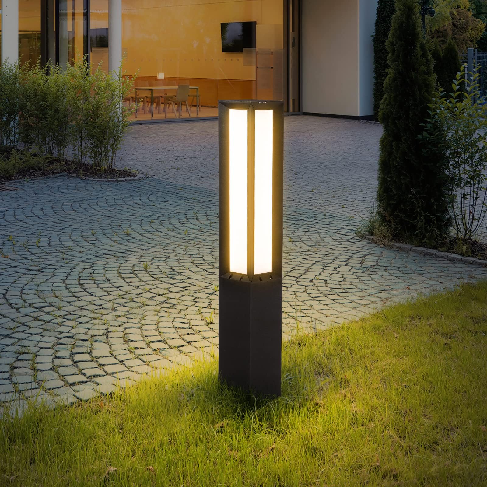HARRRRD LED Bollard Landscape Lights 38" 20W 5000K 120V-277V Commercial ...