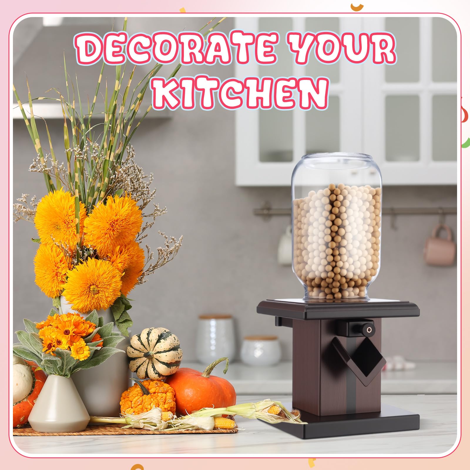 Snapklik.com : 1 Pcs Wooden Candy Dispenser Wood Storage Containers For ...