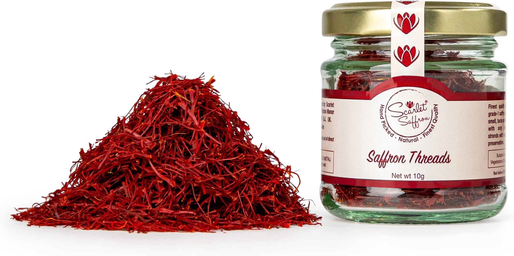 Amazon.com : Scarlet Saffron, Finest Pure Premium All Red Spanish ...