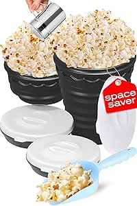 Microwave Popcorn Popper, The Original Silicone Popcorn Maker Machine ...