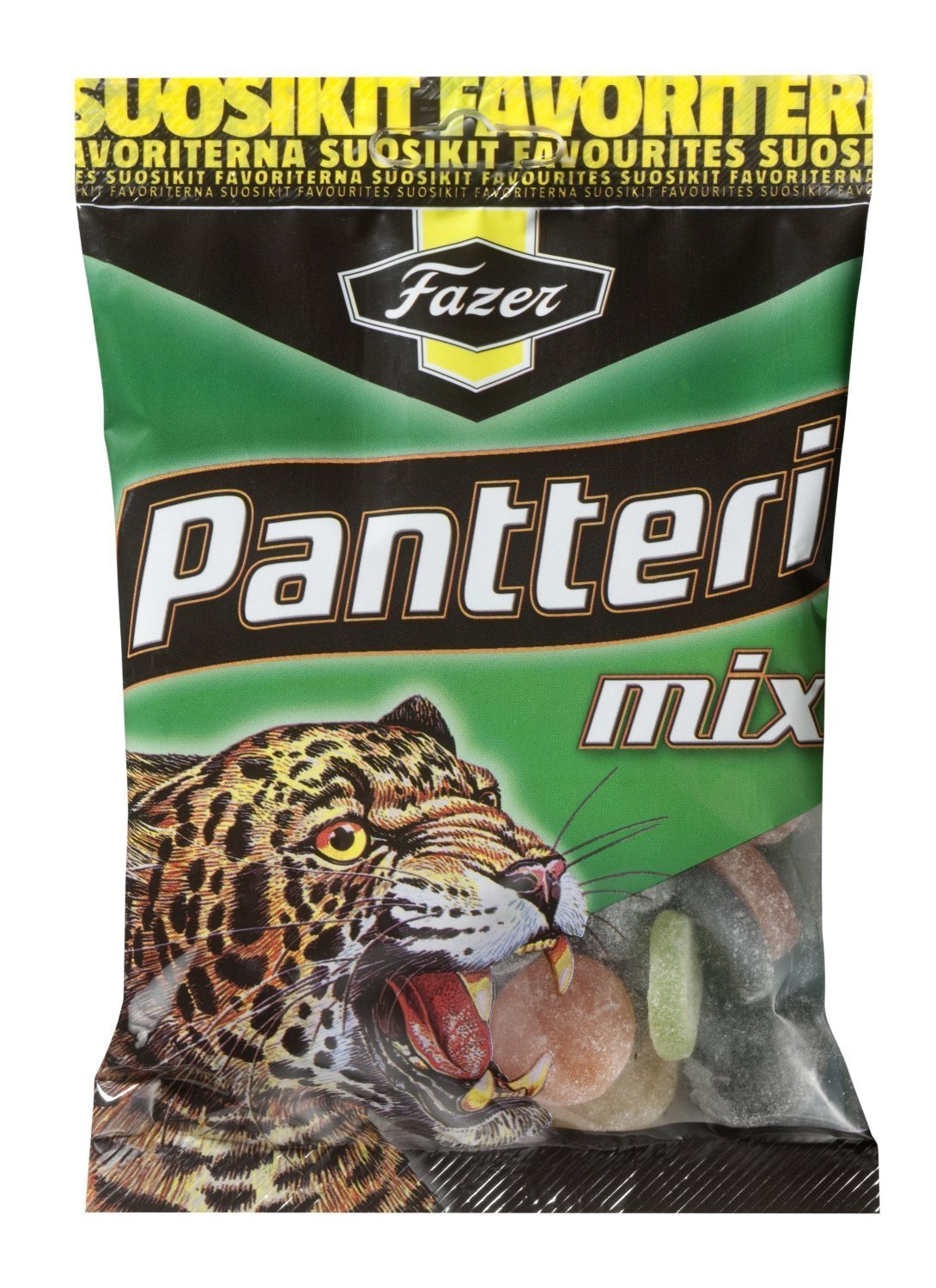 Amazon.com : 6 Bags x 180g of Fazer Pantteri Mix - Salty Liquorice ...