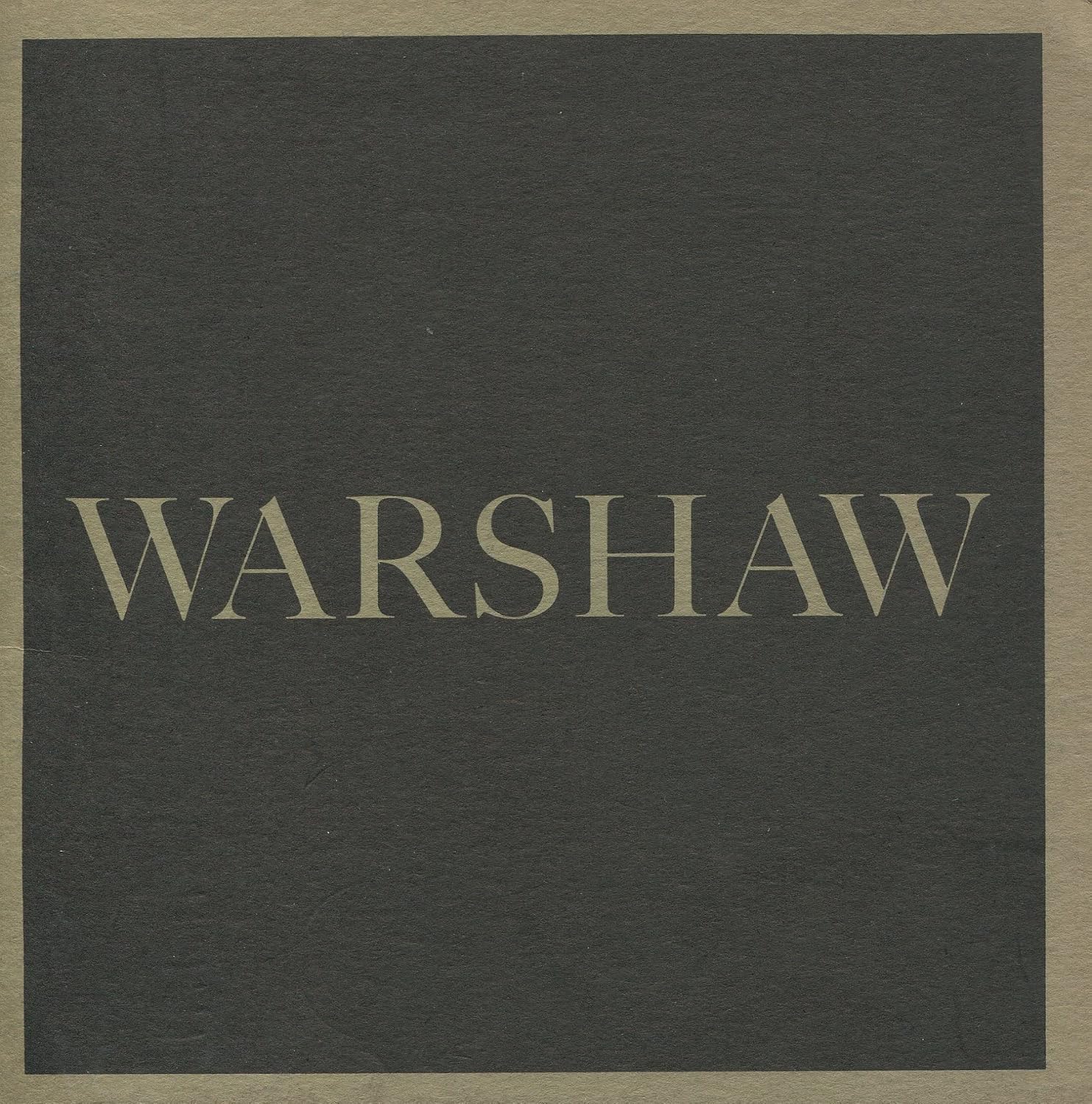 Warshaw: Recent Paintings and Drawings: [Warshaw, Howard]; Felix Landau ...