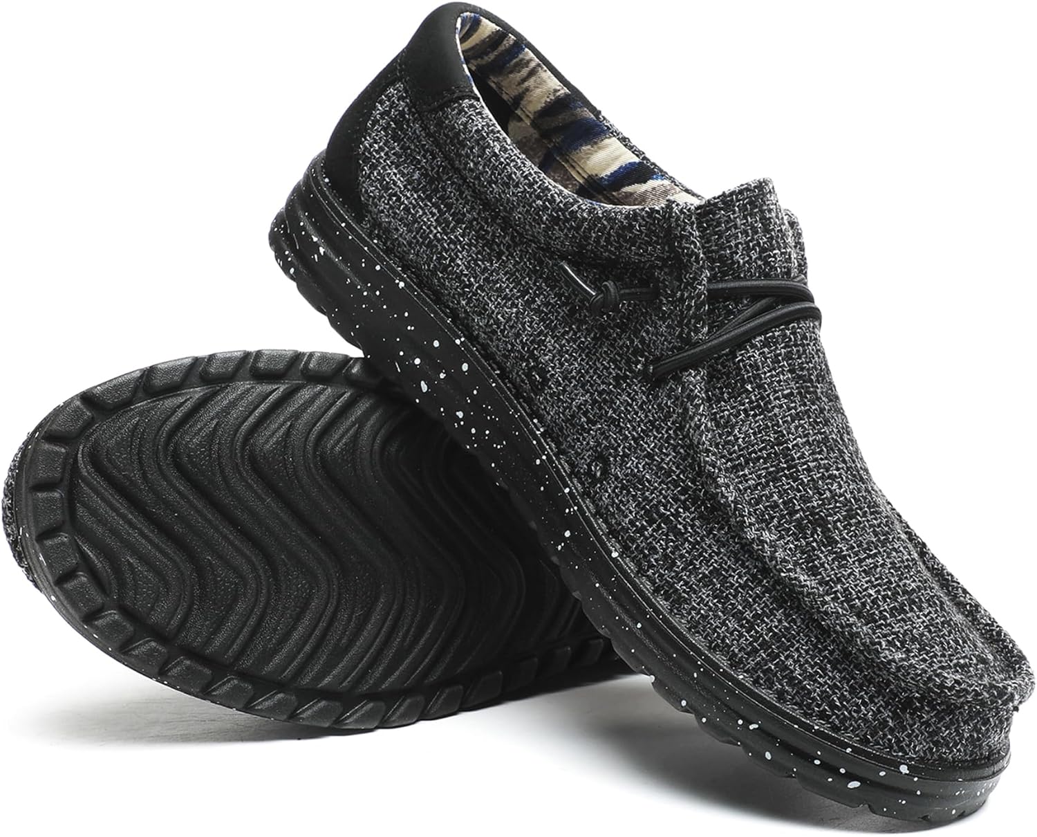 Amazon.com | Men’s Machine Washable Slip On Lace Up Casual Loafer ...