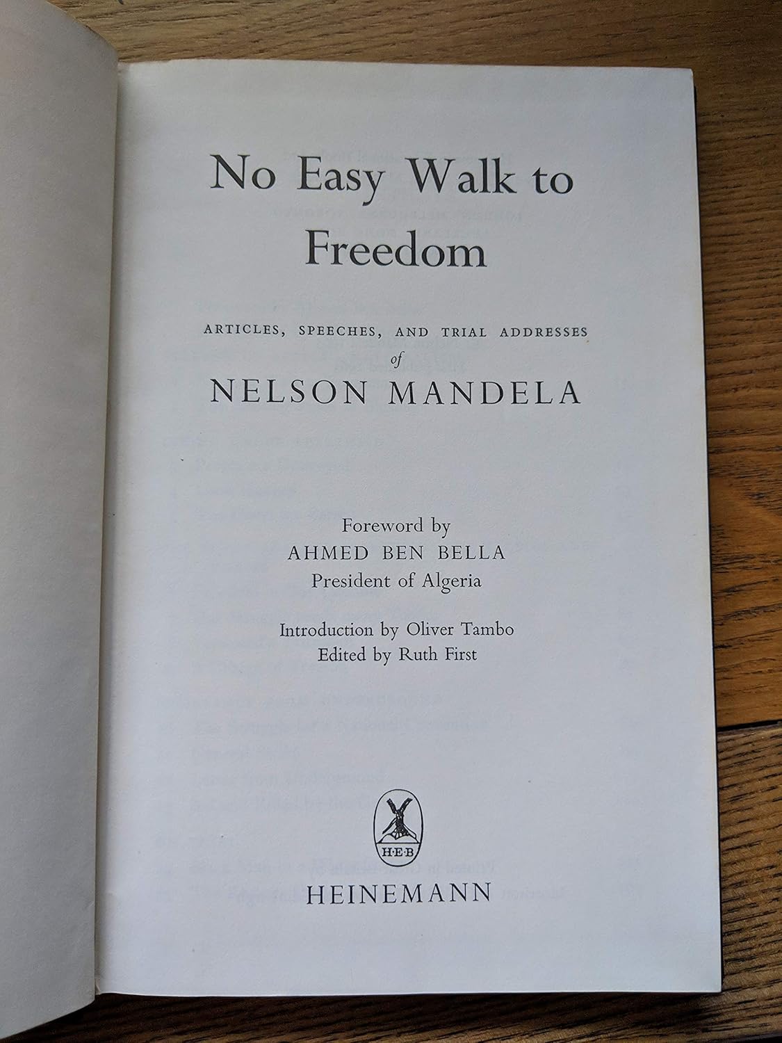 No Easy Walk to Freedom: Mandela, Nelson: 9780435835705: Amazon.com: Books