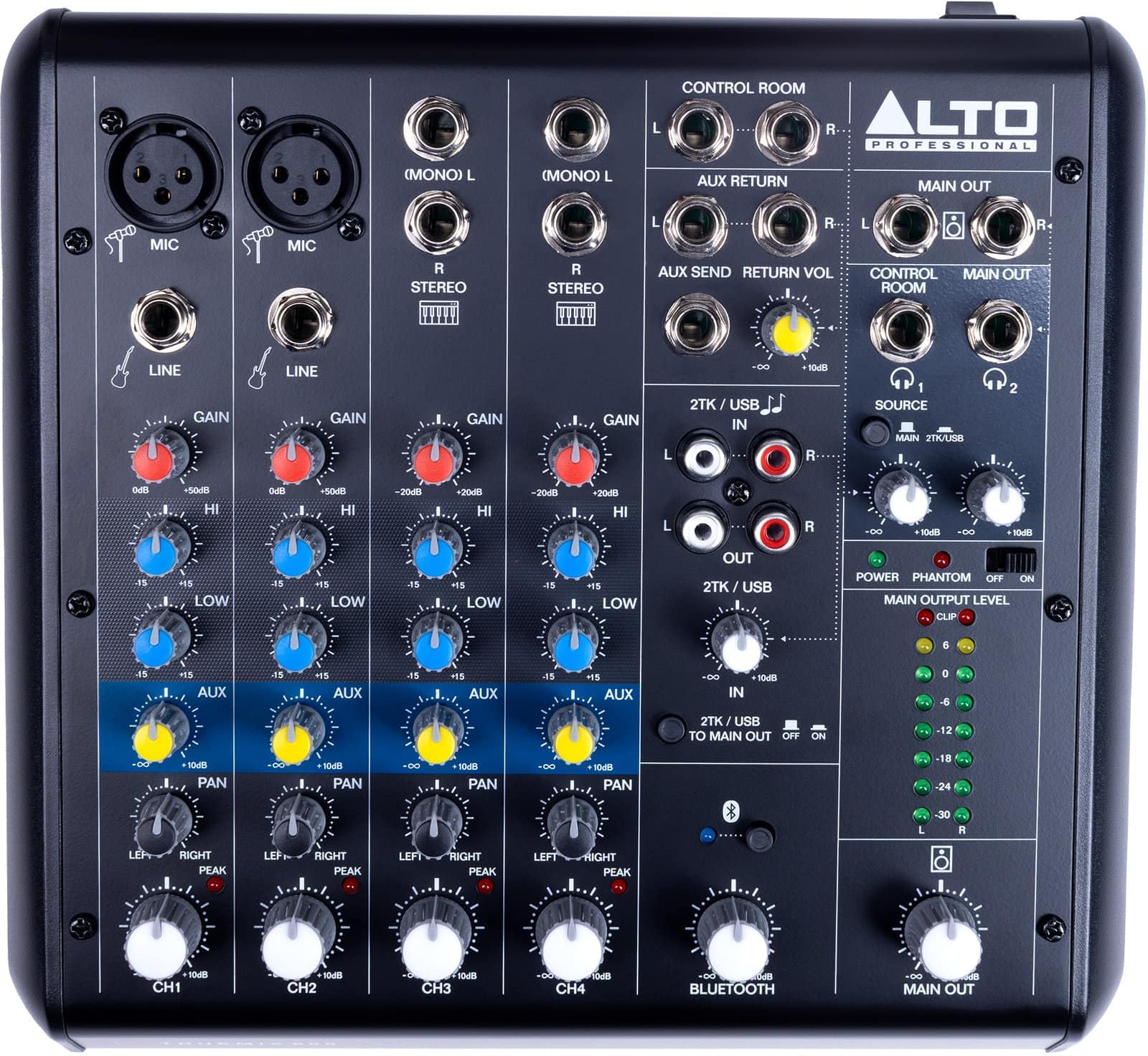 Amazon.com: Alto TrueMix 600 Audio Mixer with 2 XLR Mic Ins, USB Audio ...