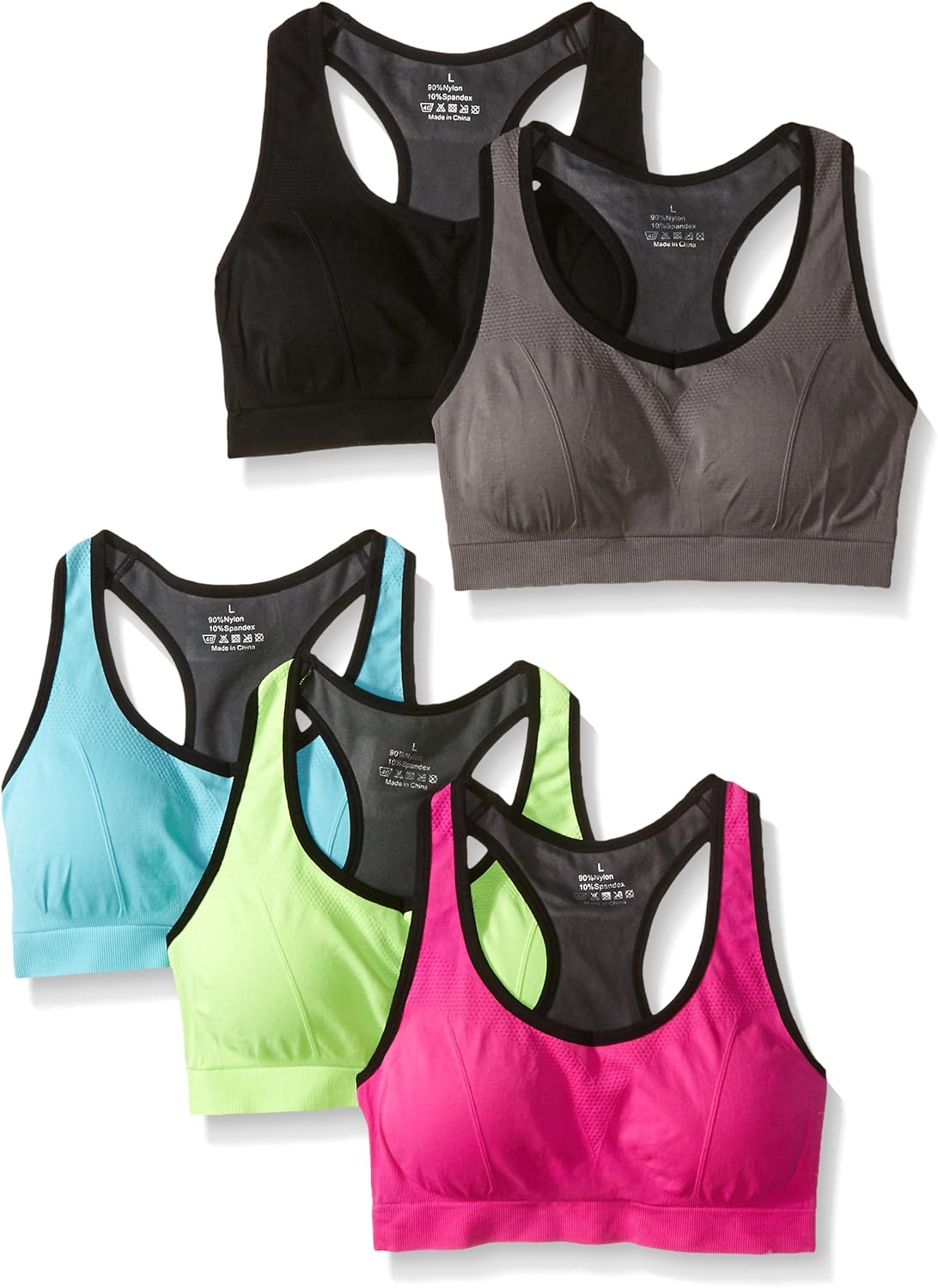 MIRITY Women Racerback Sports Bras - High Impact Workout Gym Activewear ...