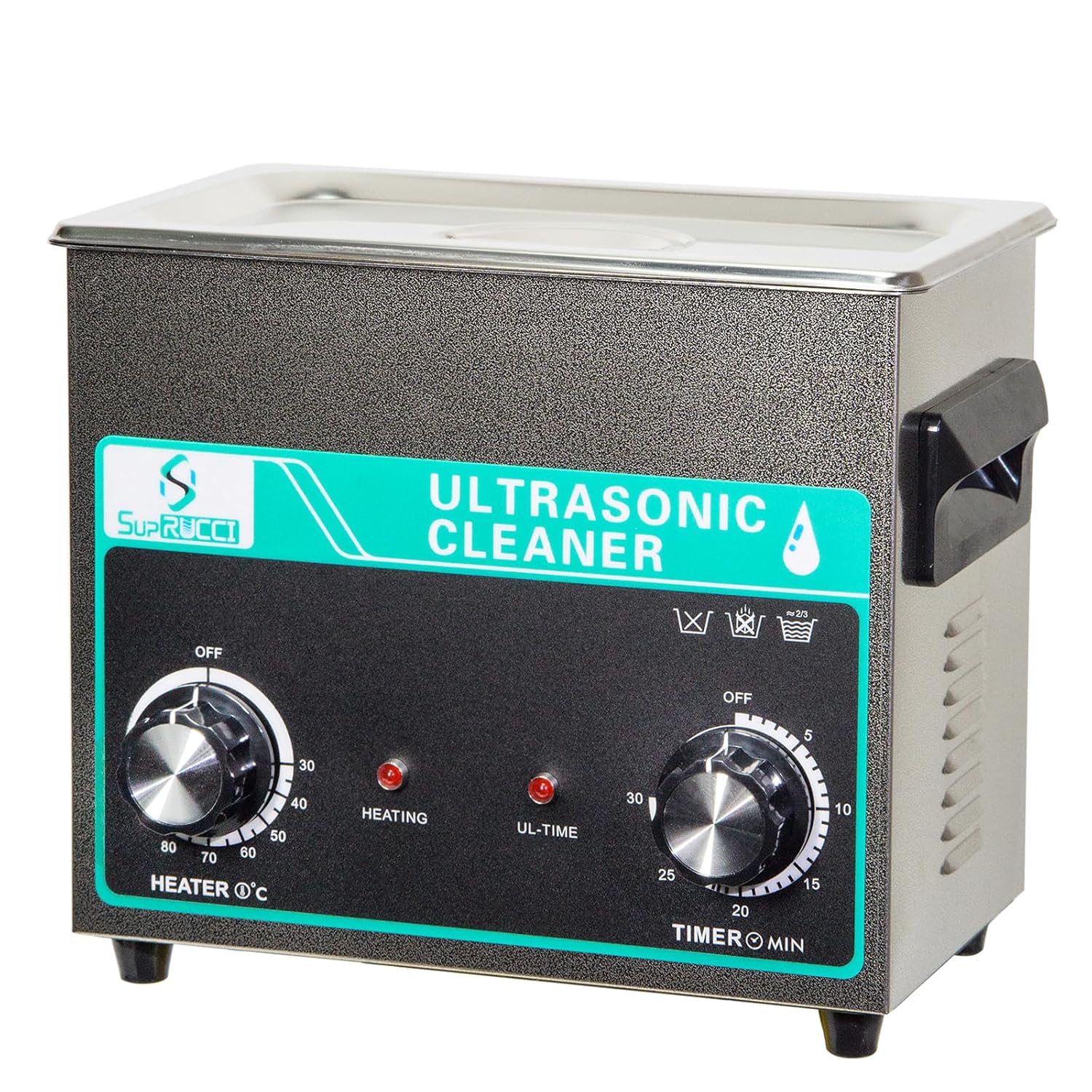 SupRUCCI Ultrasonic Cleaner 3L(0.8gal) 120W Ultrasonic Power Ultrasonic ...