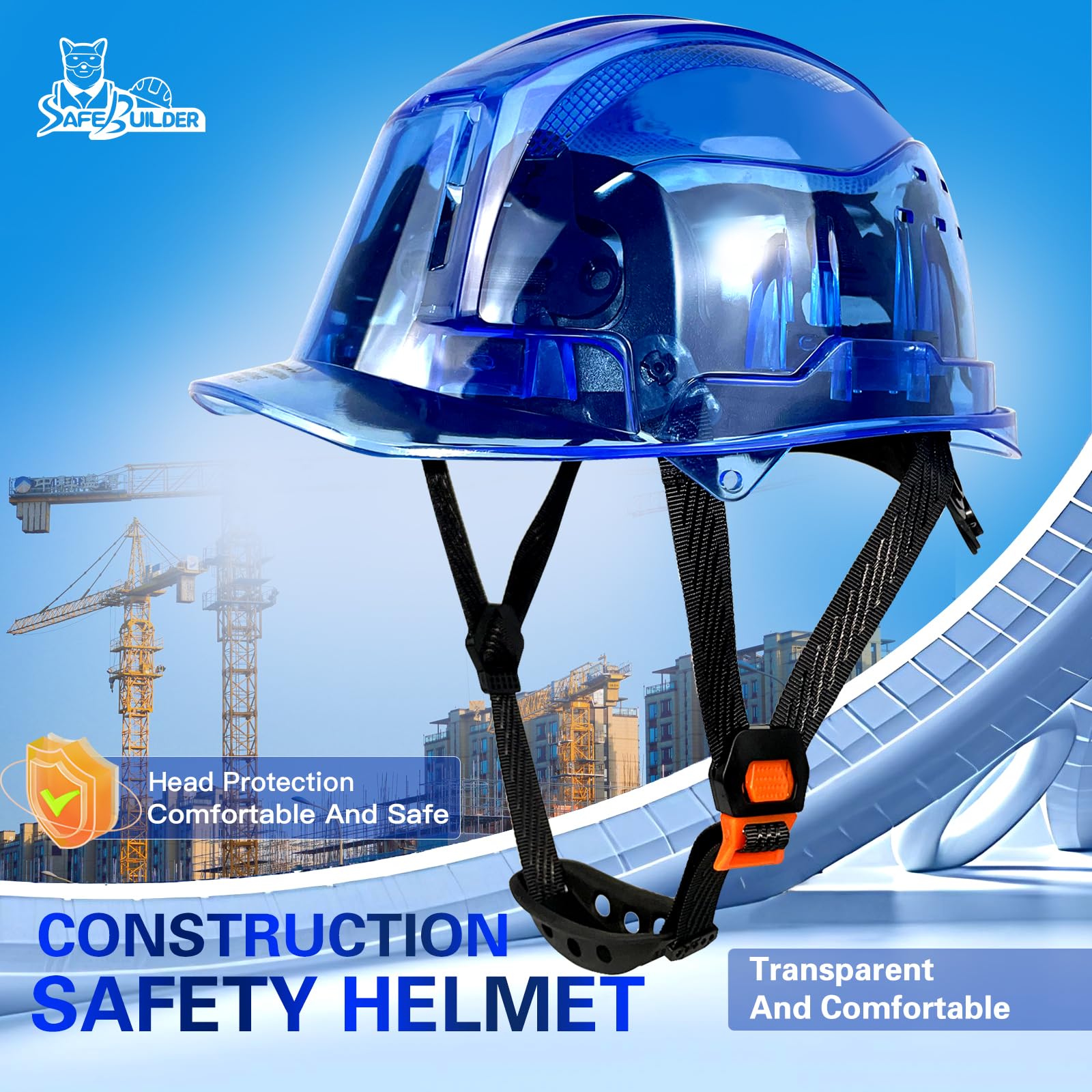Snapklik.com : SAFEBUILDER Construction Safety Hard Hats Full ...